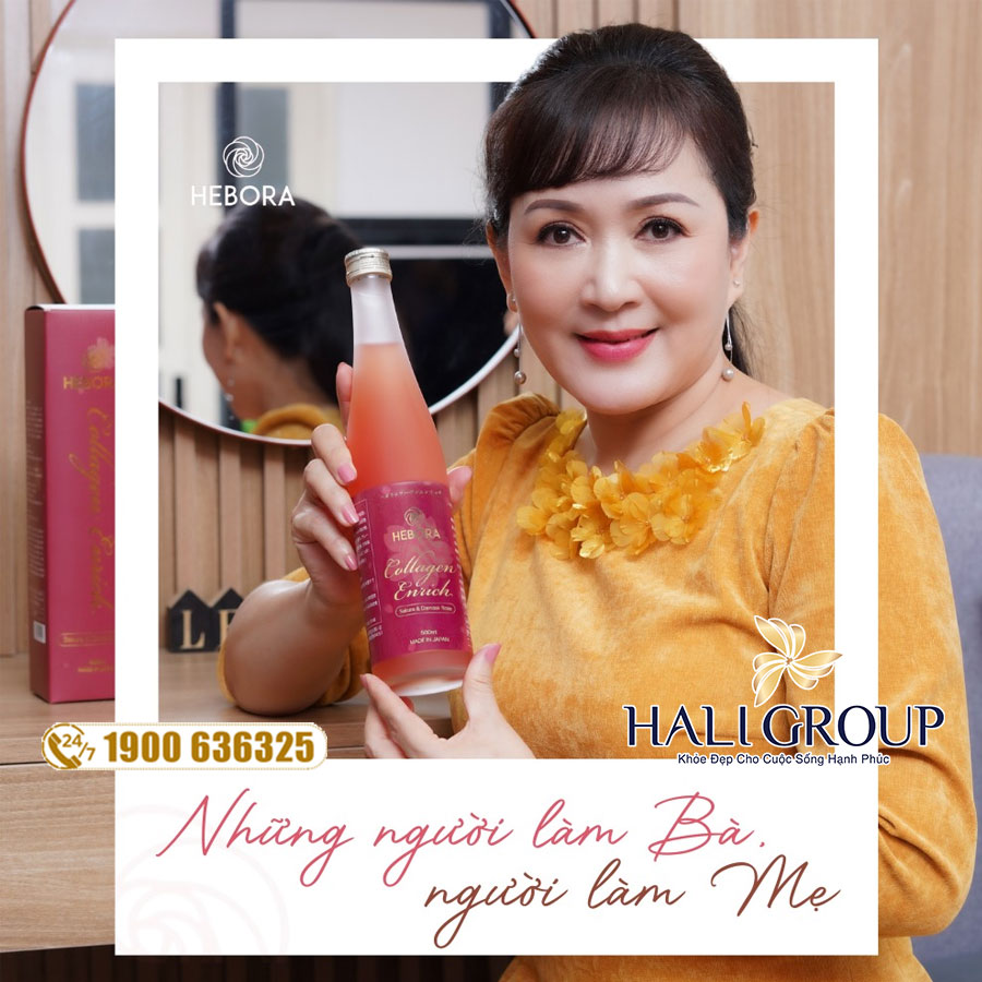 Nước Uống Hebora Collagen Enrich Nhật Bản (Chai 500ml)