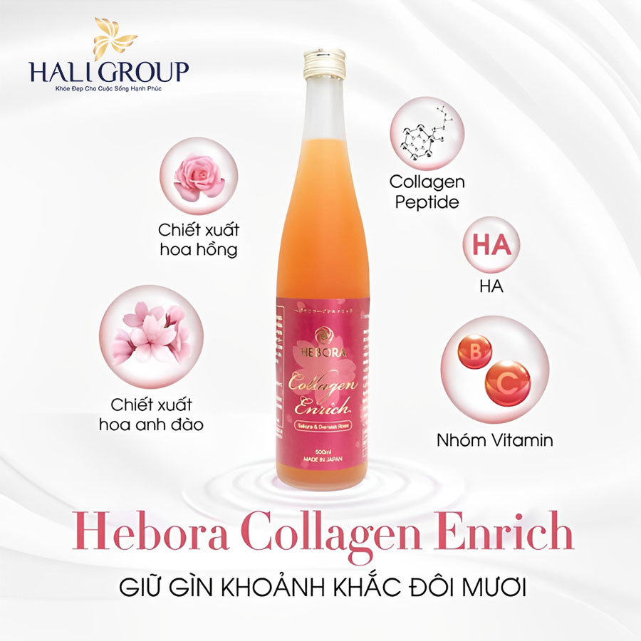 Nước Uống Hebora Collagen Enrich Nhật Bản - Chamsocda365