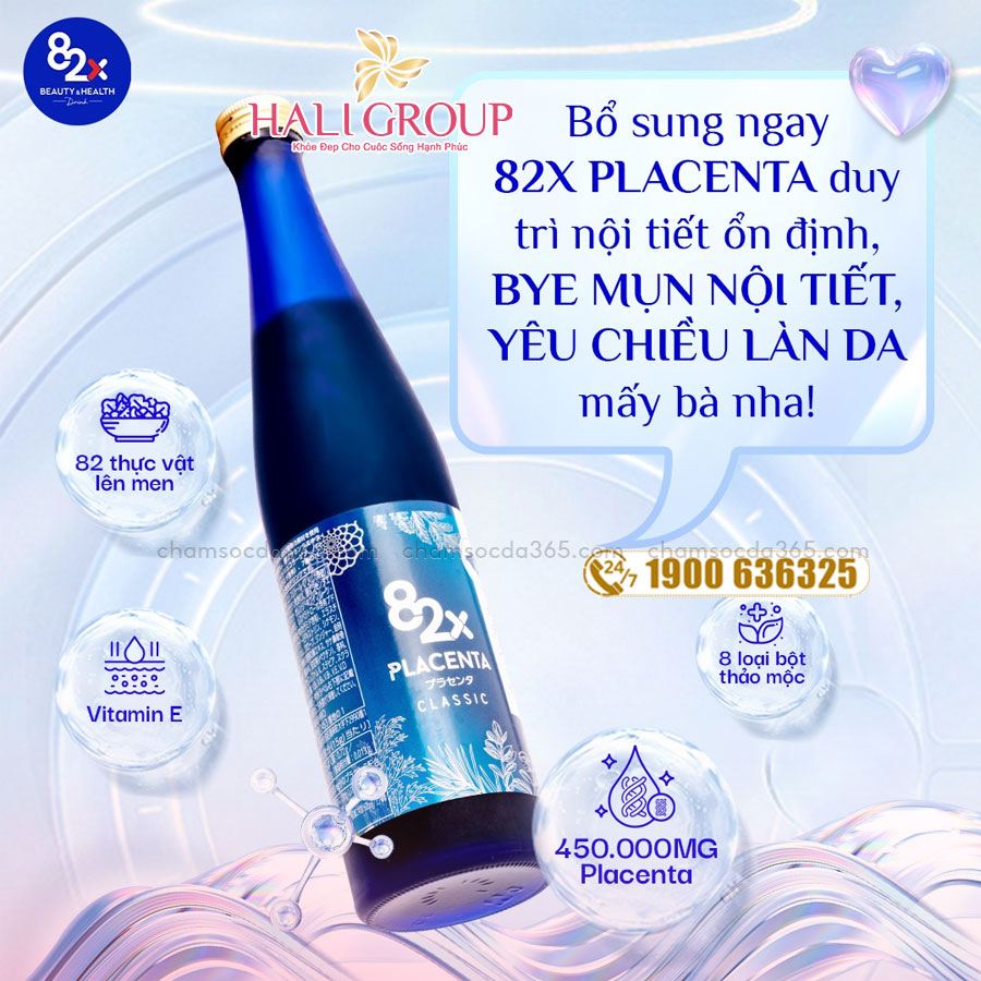Nước Uống Placenta 82X Classic Nhật Bản (Chai 500ml)