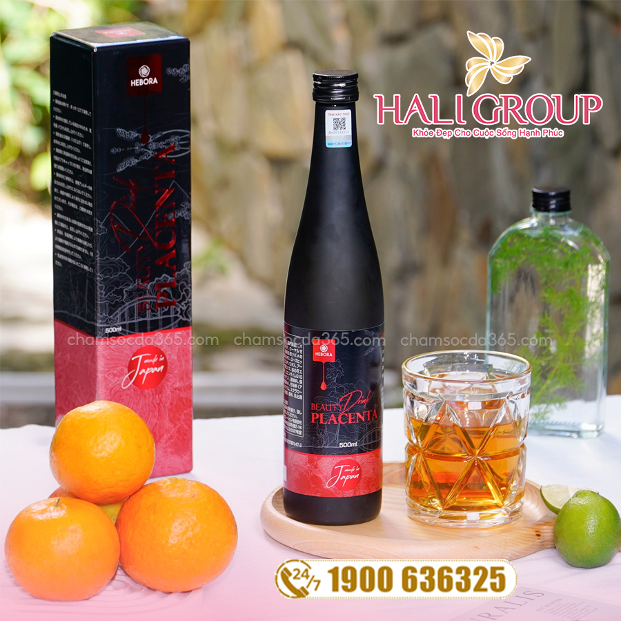 Nước Uống Hebora Placenta Nhật Bản (500ml)